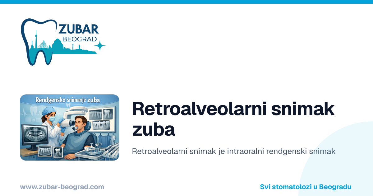 Retroalveolarni snimak zuba | Zubar Beograd