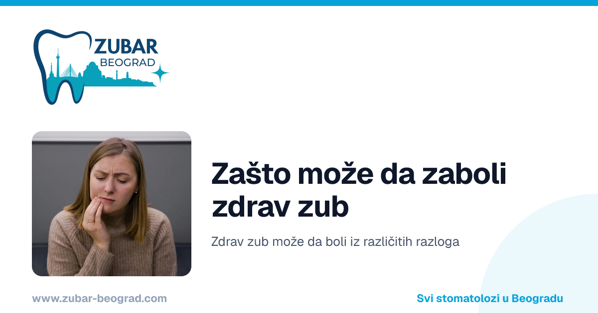 Zašto može da zaboli zdrav zub | Zubar Beograd