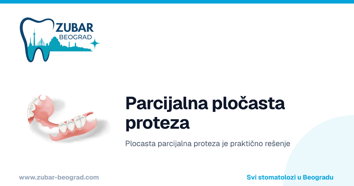 Parcijalna pločasta proteza | Zubar Beograd